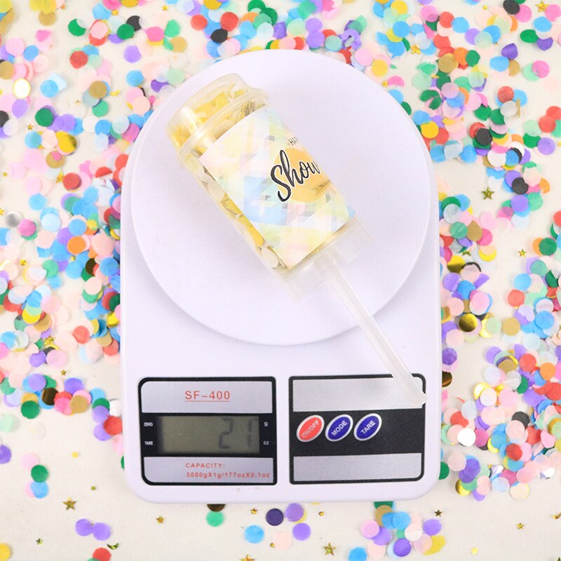 Birthday party Round Mixed Confetti Push Poppers B... – Grandado