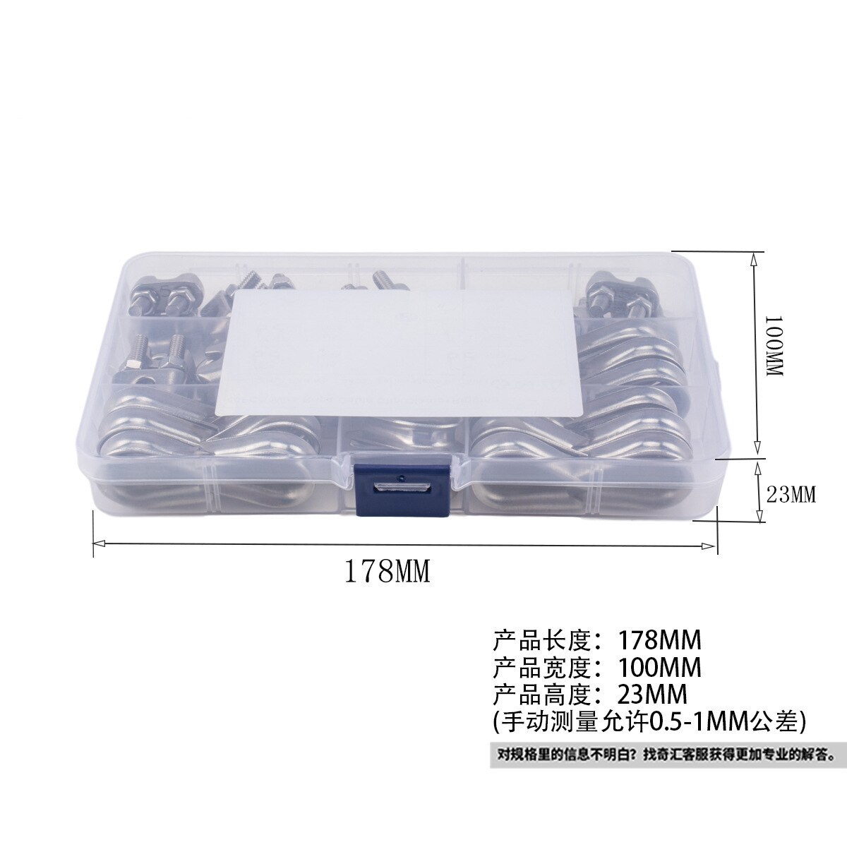 40 boxed M5 stainless steel 304 steel wire rope lo... – Grandado