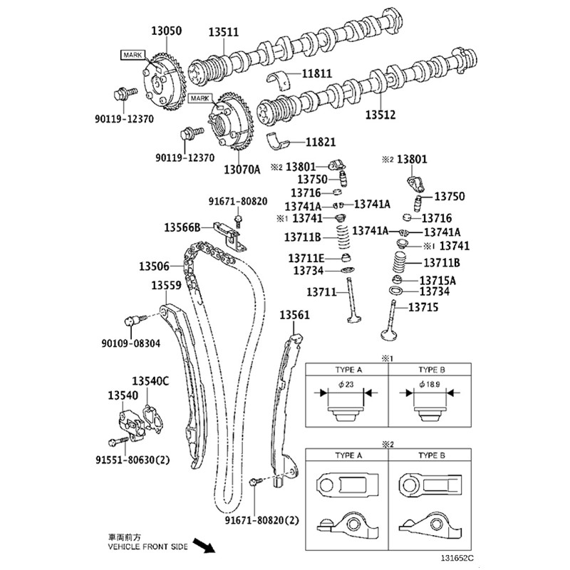 Motor knastaksel kædestrammer timing guide -legetø... – Vicedeal