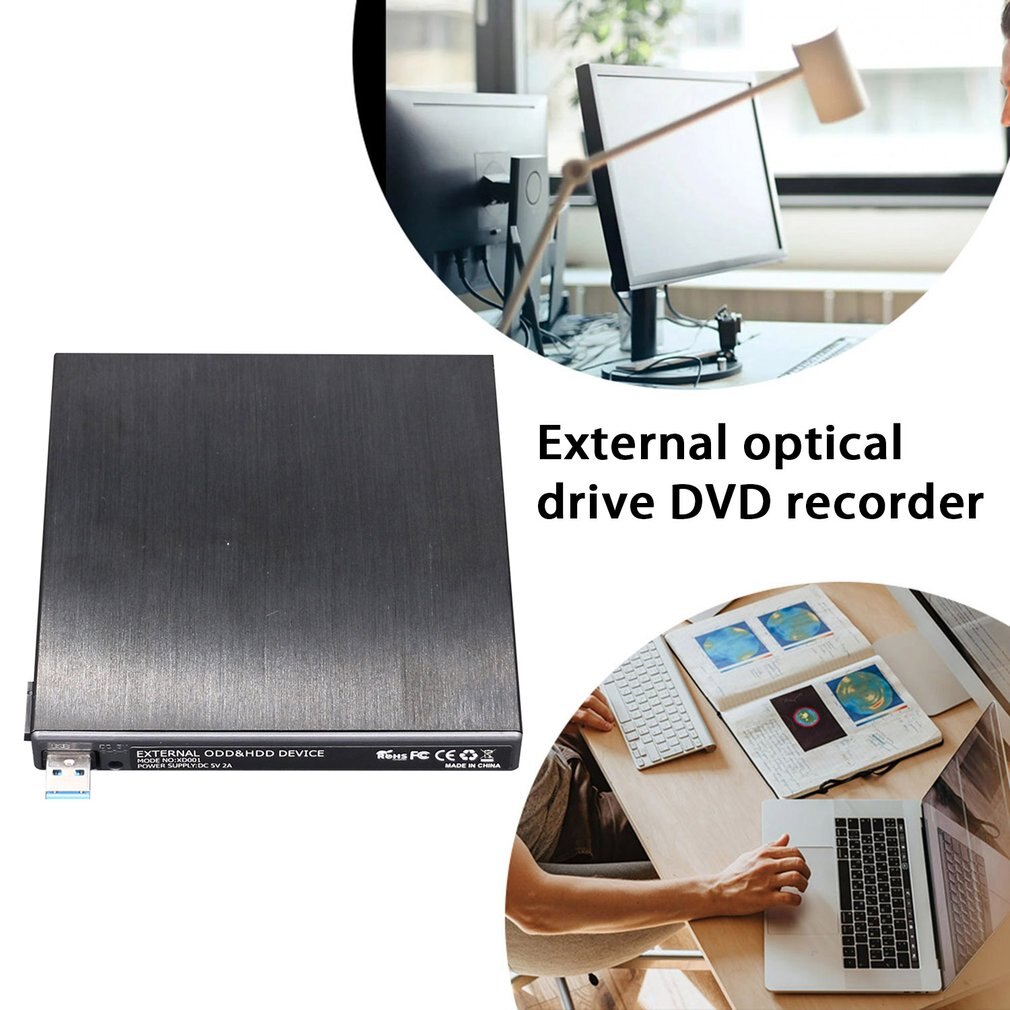 USB 3.0 Aluminum Extruded External Hard Drive DVD ... – Vicedeal