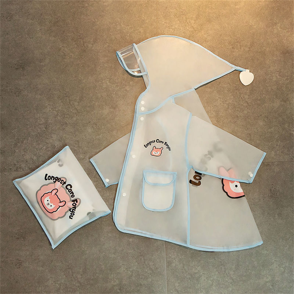 Children Cartoon Raincoat Transparent Waterproof H... – Grandado