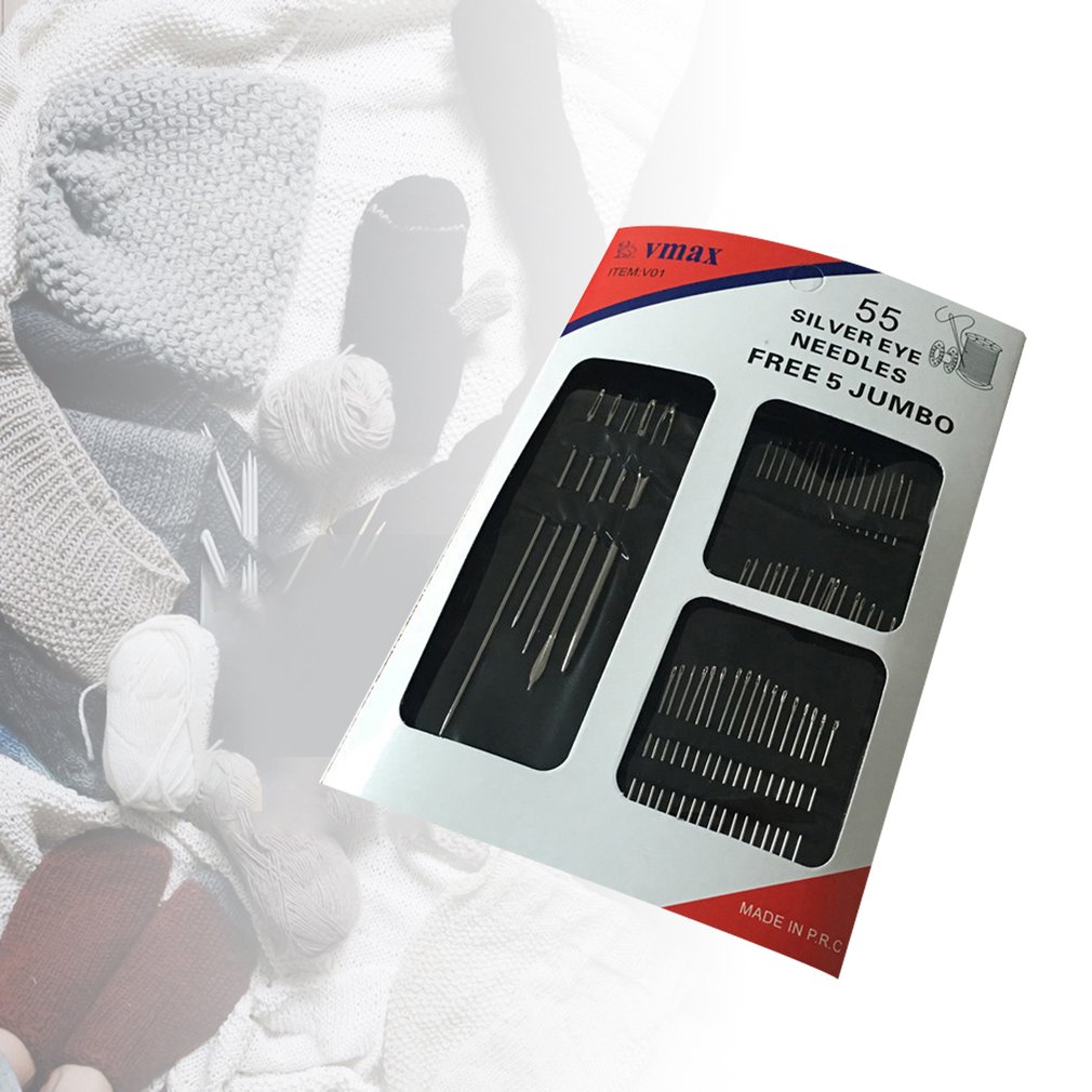 55Pcs Stainless Steel Sewing Needles Pins For Need... – Vicedeal