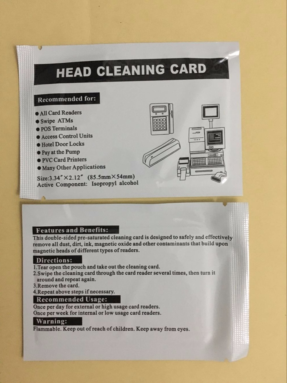 100 Pcs Ik Card Printer Cleaning Kaarten – Vicedeal