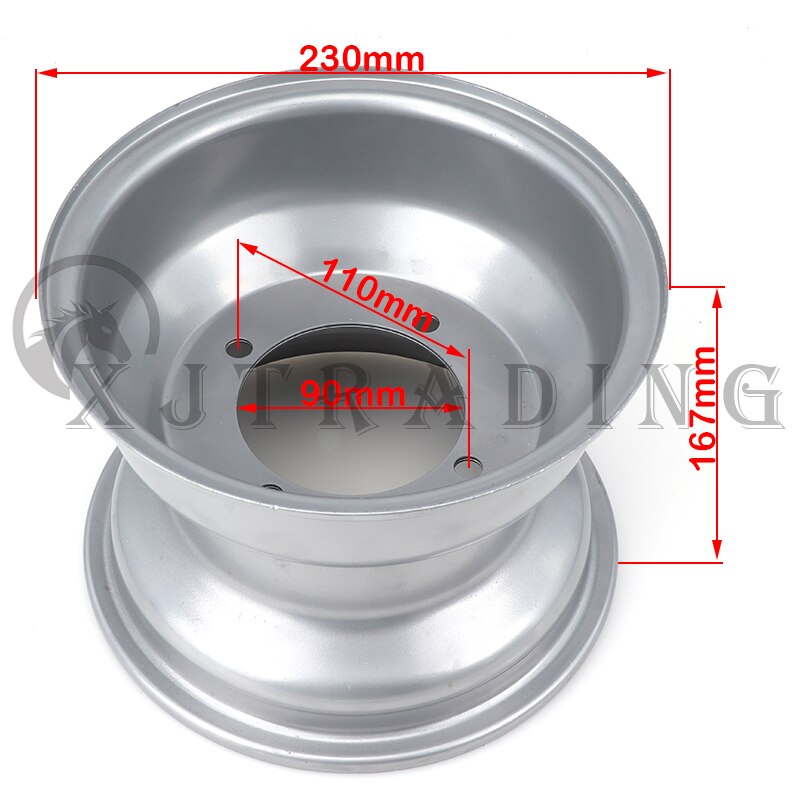 8 inch 4/3 hole wheels vacuum wheel rims 150cc-250... – Grandado