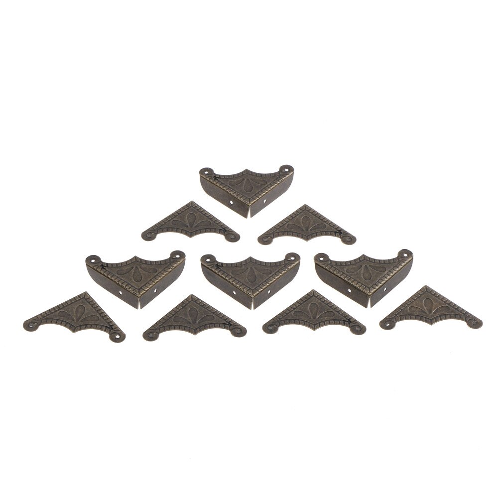10PCS Corner Brackets Antique Brass Jewelry Wine B... – Grandado