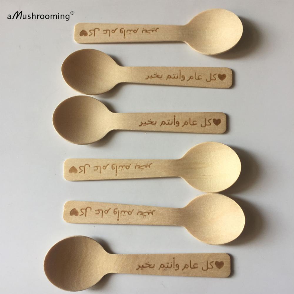 Custom eco-friendly Mini Wooden Spoons Engraved De... – Vicedeal