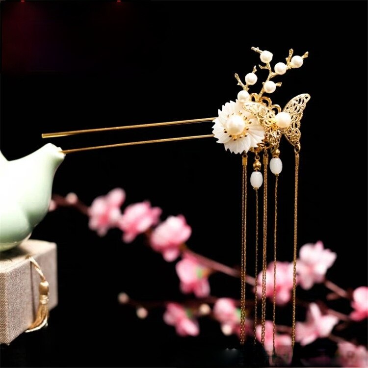 Hanfu Metal Hair Pins Ancient Ornaments Headdress ... – Vicedeal