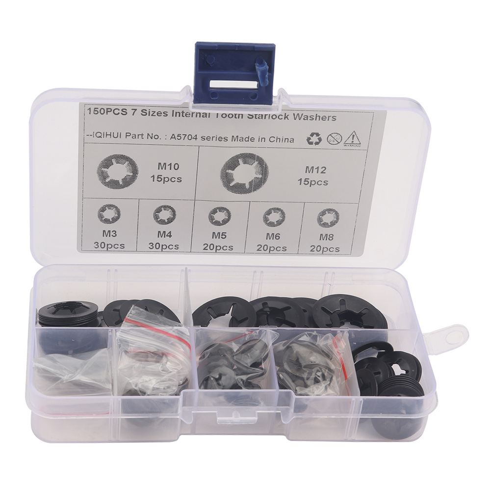 150pcs Internal Tooth Star Lock Washers Assortment... – Vicedeal