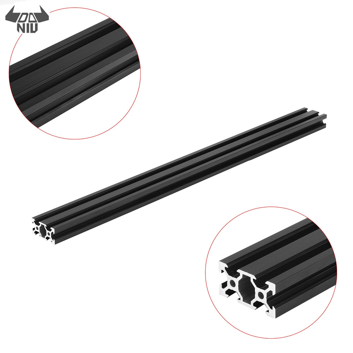 DANIU Durable 500mm 2040 V-Slot Aluminum Profile E... – Grandado