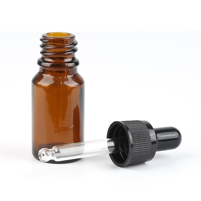 10ml Amber Glass Mini Jar Pipette Dropper Bottles ... – Grandado