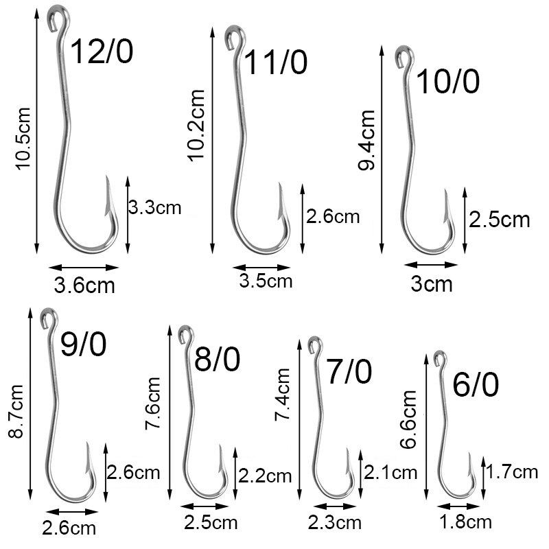 Lot de 50 hameçons de pêche à l'anguille en ac... – Grandado