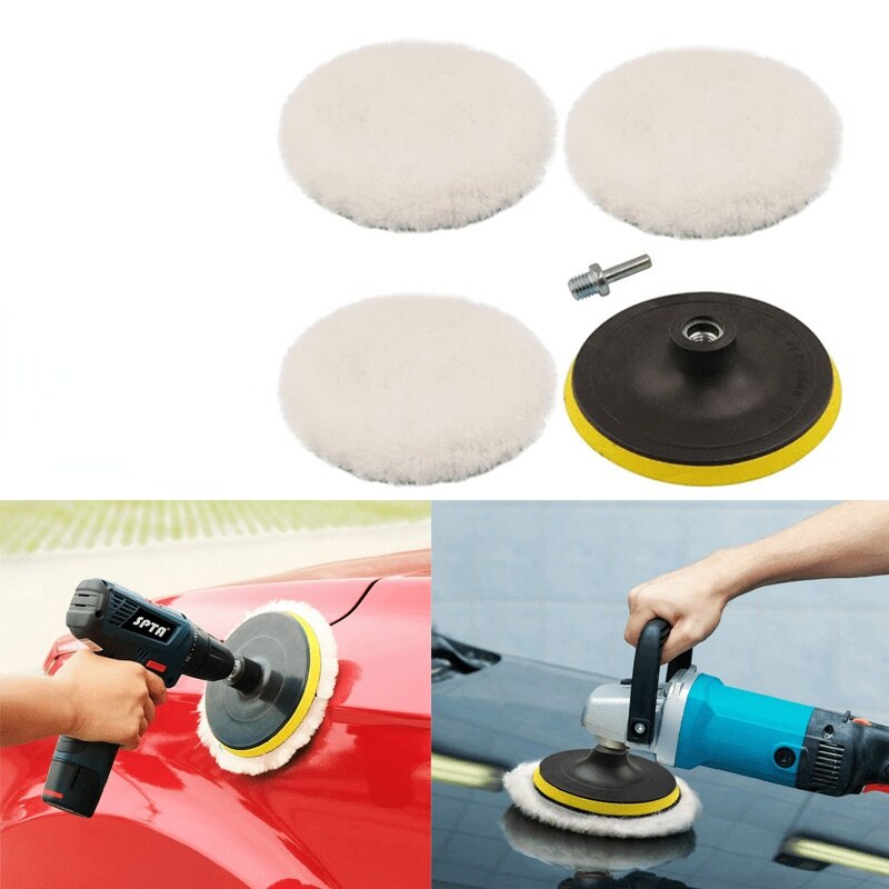 5 Stks/set Auto Polijstmachine Polijsten Pad Ronde... – Vicedeal