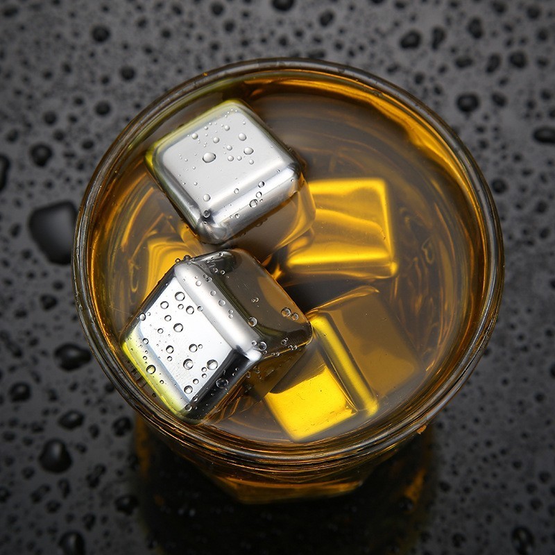 Metall Eis Cube Champagner Bier Kühler Edelstahl E... – Vicedeal