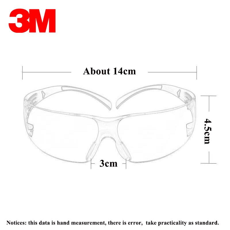 3M SF402AF Safety Goggles Genuine Security 3M Gogg... – Grandado