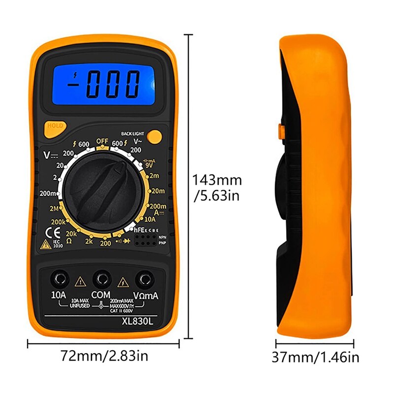 Digital Multimeter Voltmeter Tester Multi Meter Ba... – Vicedeal