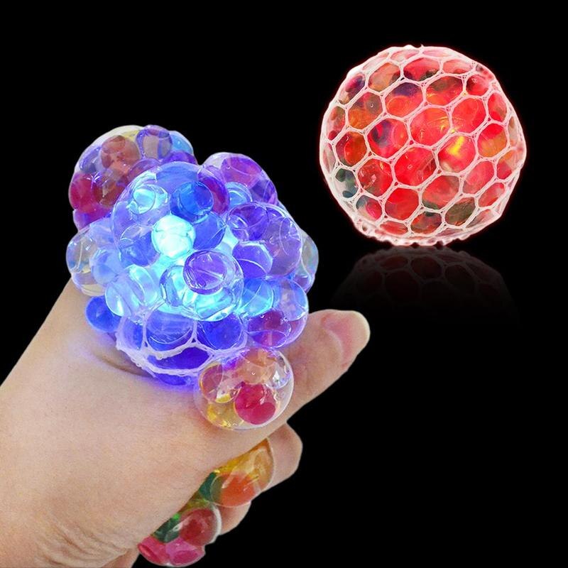 Anti-Stress Squishy Led Mesh Bal Druif Squeeze Zin... – Grandado