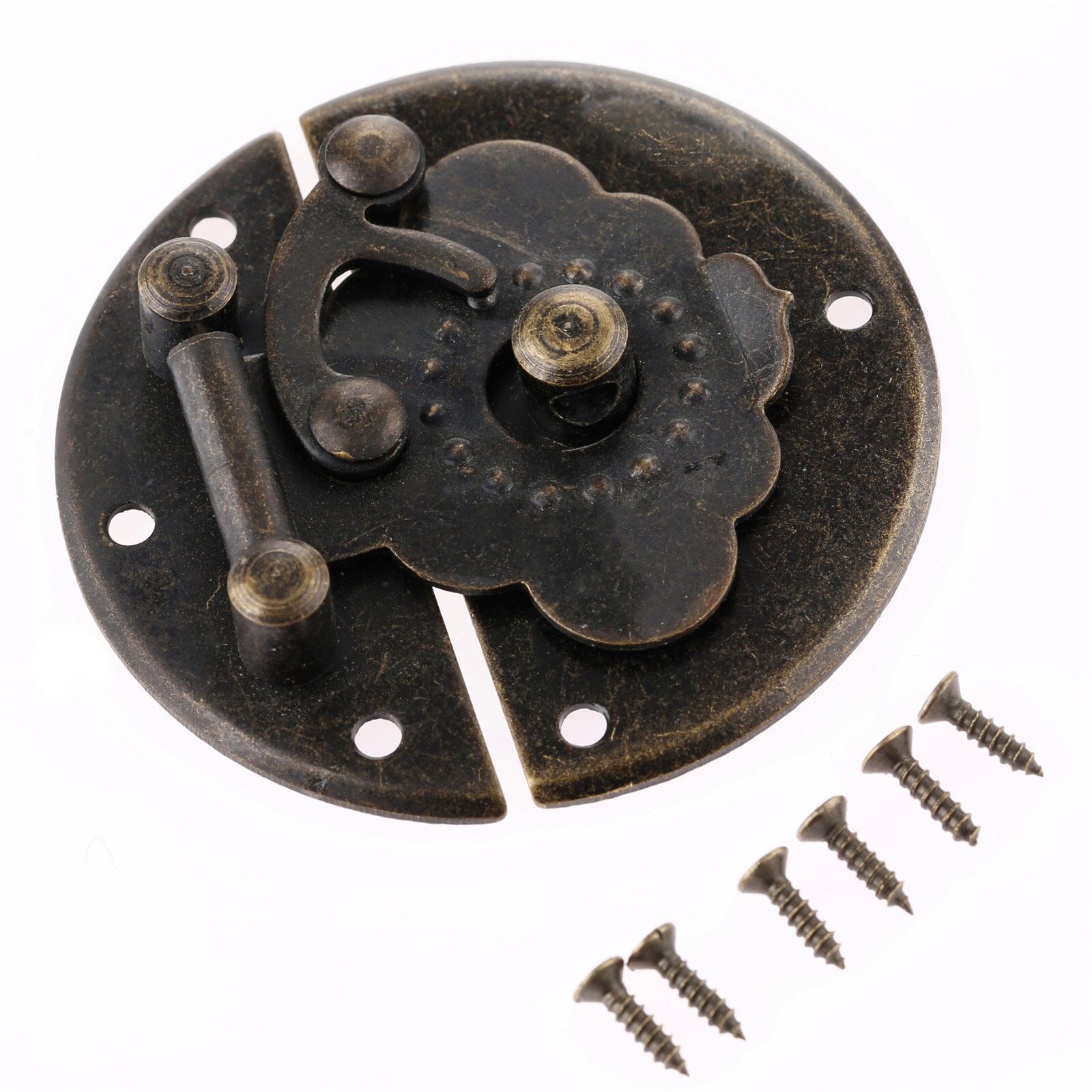 1x Antique Wooden Case Hasp Vintage Style Decorati... – Grandado