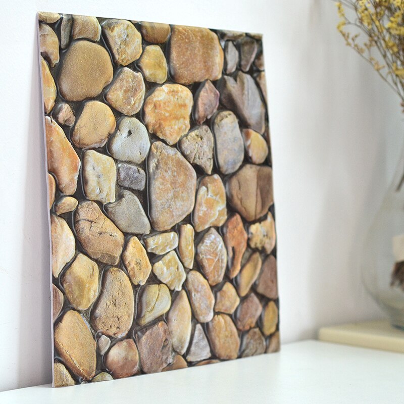 3D Stereo Imitation Stone Wall Sticker Self-adhesi... – Vicedeal