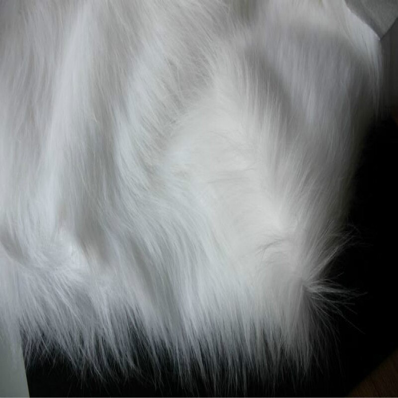 9cm Pure white fur plush fabric for cospaly show c... – Grandado