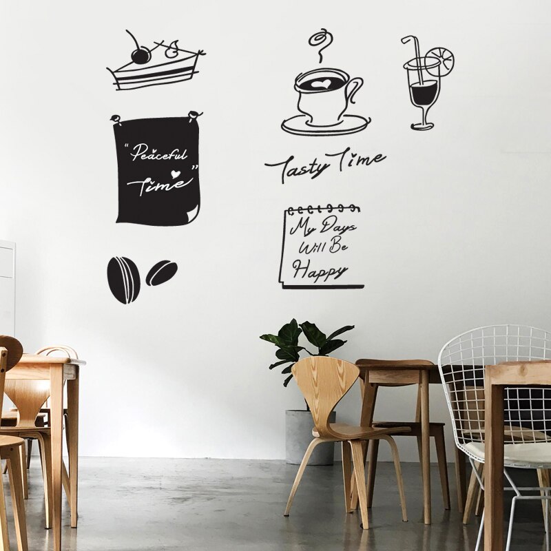 Koffie Winkel Sticker Bean Vruchtensap Decal Cafe ... – Vicedeal