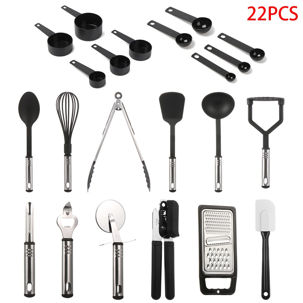 22 Pcs Cooking Utensil Set Stainless Steel Kitchen... – Grandado