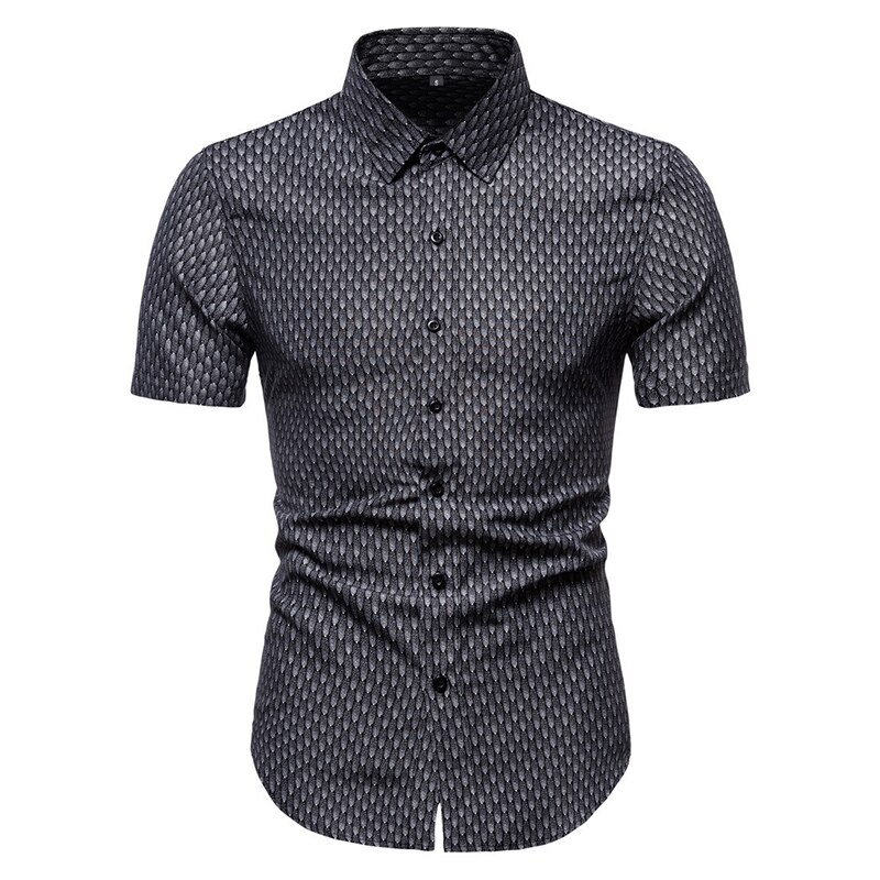 Shirts Mens Summer Casual Brand European Size Shor... – Grandado