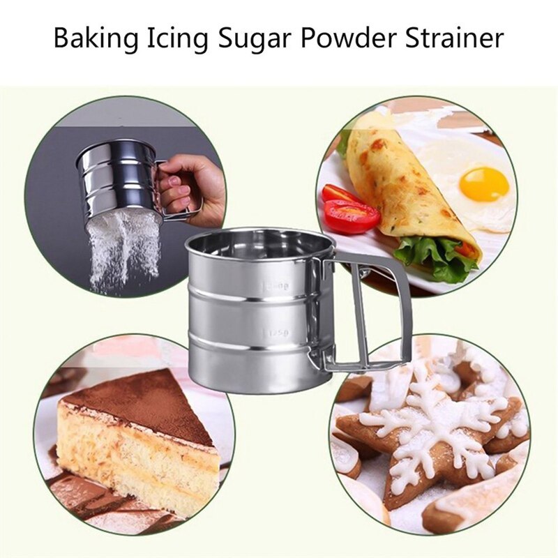 Handheld Flour Shaker Sifters Sugar Sieve Baking S... – Grandado