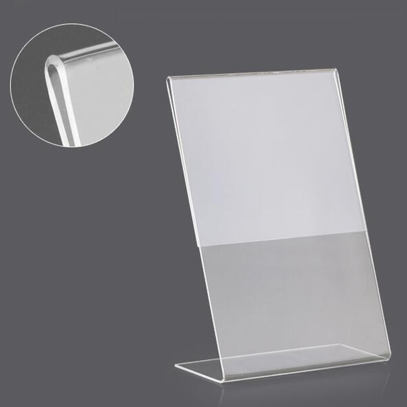 Neue 10 teile/los Klar 6x9cm L Form Acryl Tisch Ze... – Vicedeal