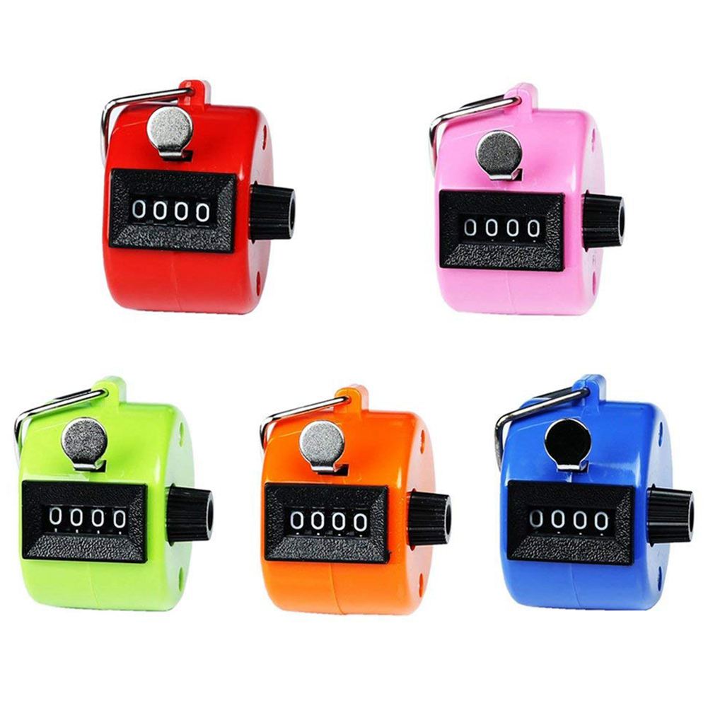 Hand Tally Counter, 5 Pack 4 Digit Hand Held Tally... – Vicedeal