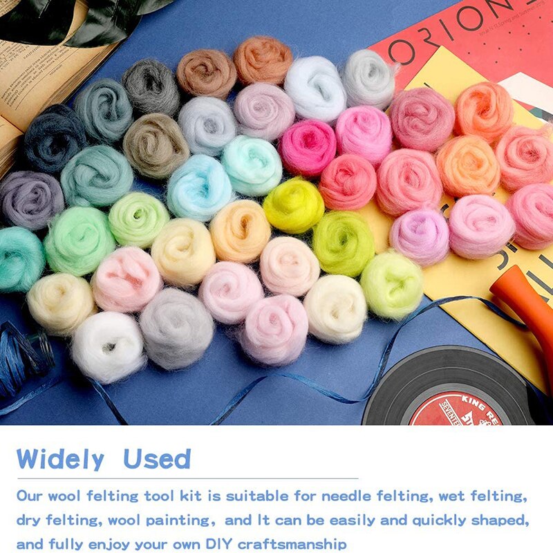 Kaobuy 103 Kleuren Wol Roving Fiber Naaldvilten Ki... – Vicedeal