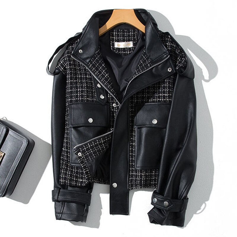 2022 Leather Jacket Women Spring Autumn Lady Cloth... – Vicedeal