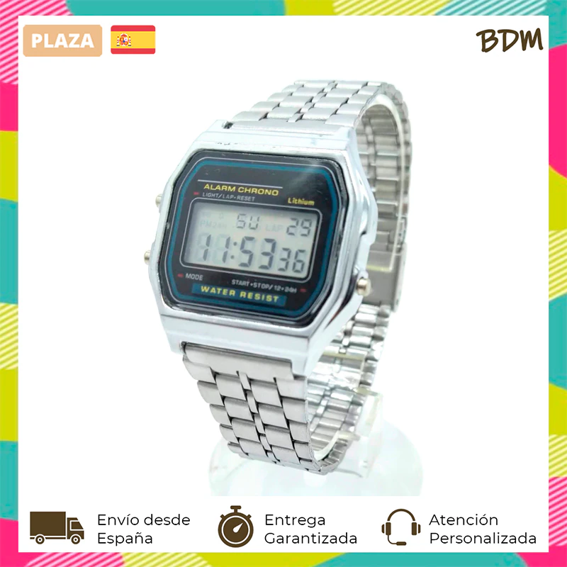 BDM-classic silver color watch for women and men v... – Grandado