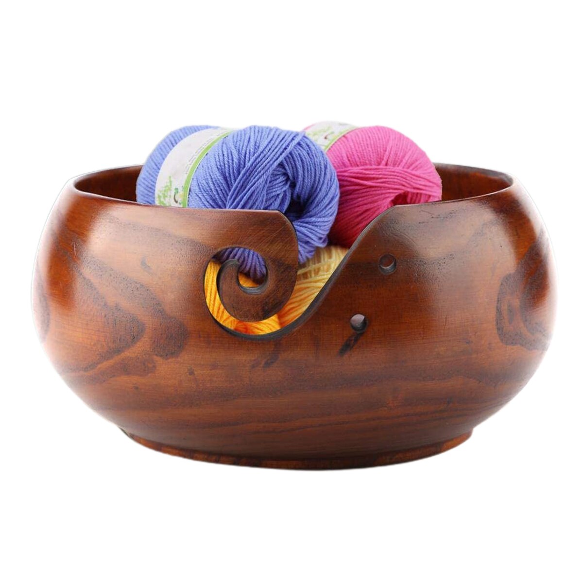 Nature Wool Bowl Handcrafted Round Woolen Yarn Bal... – Vicedeal