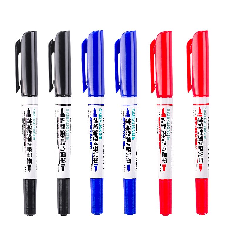 SIMBALION Sketching Markers Black Blue Red Permane... – Grandado