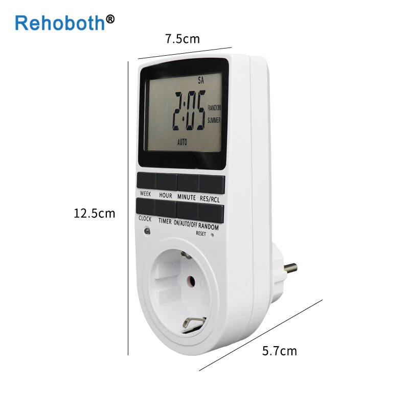 24 Hour Cyclic Electronic Digital Timer Switch EU ... – Grandado