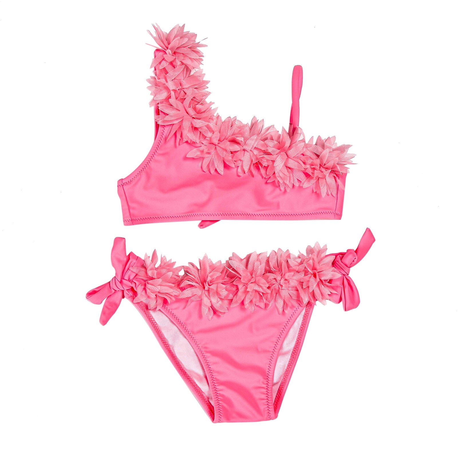 Girl Swimsuit Floral Two Piece Bikini Children'... – Grandado