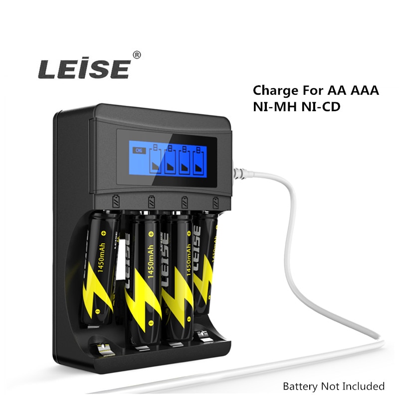 Leise Batterij Oplader Voor AA AAA oplaadbare batt... – Grandado