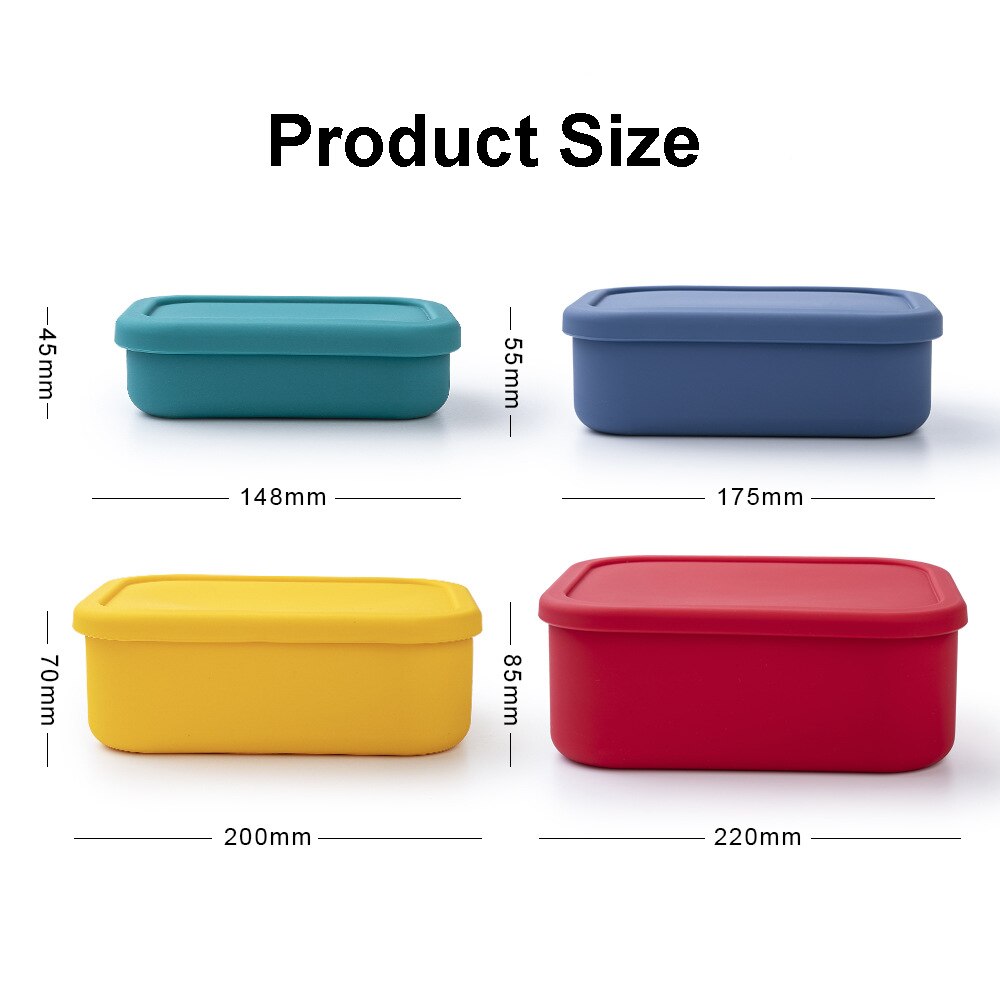 Silicone Voedsel Opslag Container, Herbruikbare Lu... – Vicedeal