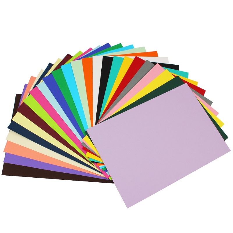 100pcs A4 size Hard Color Paper DIY Craft Toy Kids... – Grandado