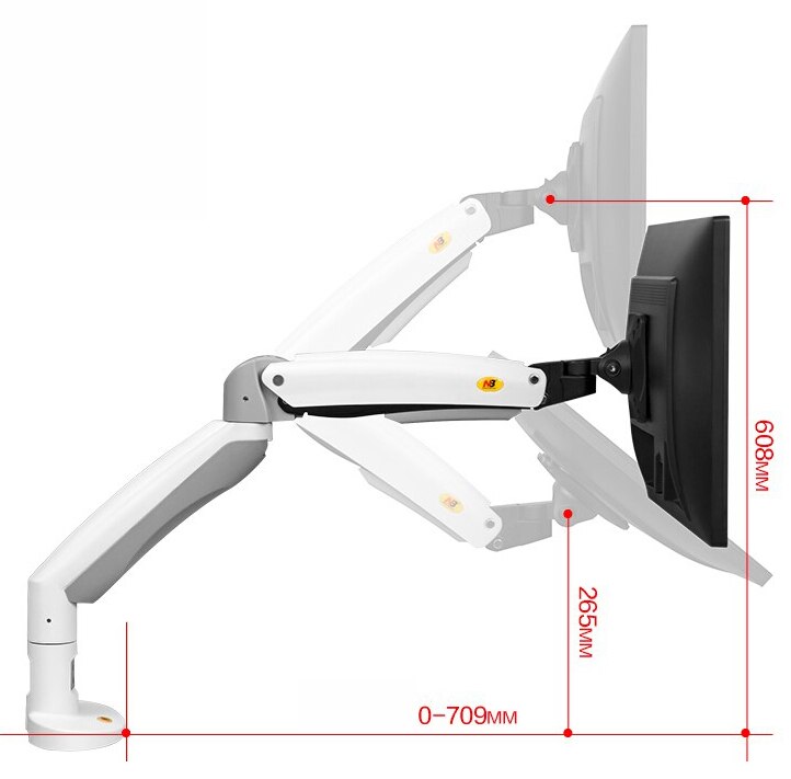 NB F100A Gas Spring 22-35" Screen Monitor stand AR... – Grandado