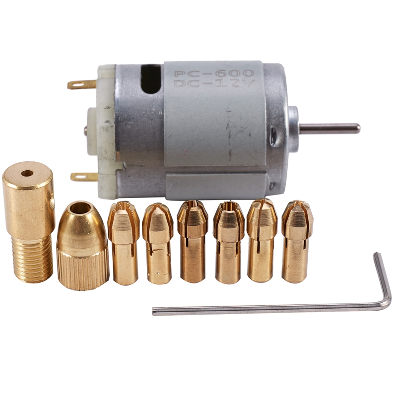 GTBL 1Pc Dc 12V 500Ma Mirco Motor With 6Pcs 0.5-3.... – Vicedeal