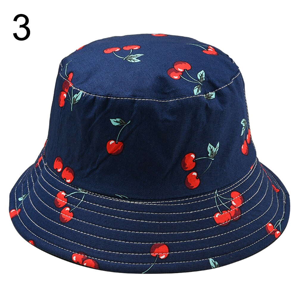 Cute Fruit Print Double Side Folding Fisherman Sun... – Grandado