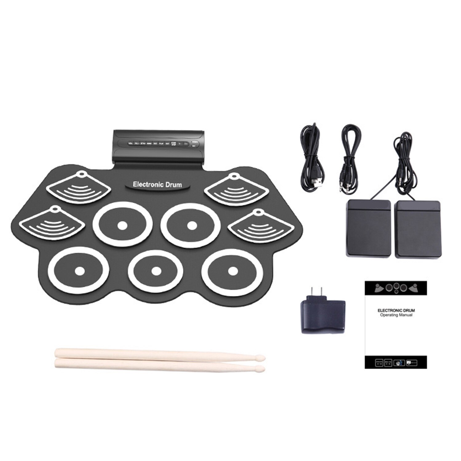 Konix W562 Electronic Drum Set Children's Drum... – Grandado