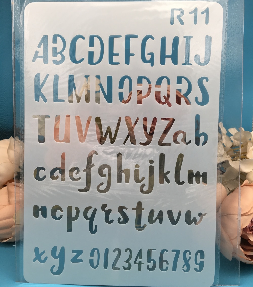 26cm Alphabet Letters DIY Craft Layering Stencils ... – Grandado