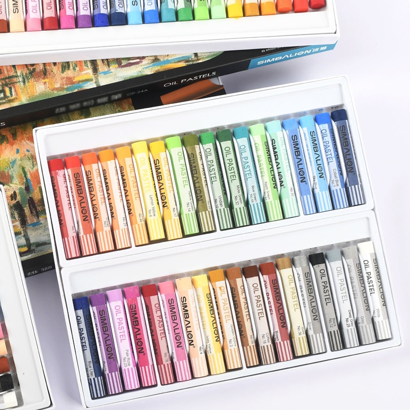 36 Colors Oil Pastel for Artist Soft Pastel Painti... – Grandado