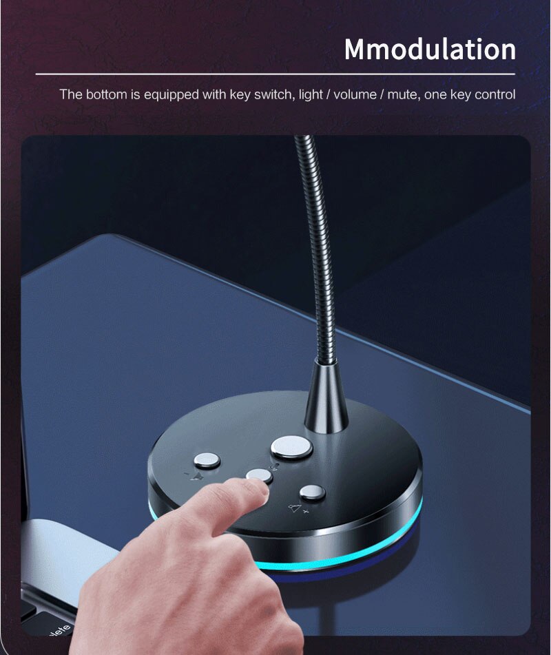 High Computer Microphone 360° Adjust Freely Studio... – Grandado