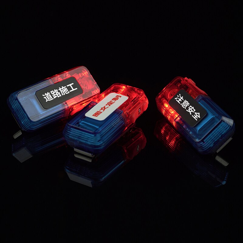 Blue Red color LED Flashing Shoulder lamp light al... – Grandado