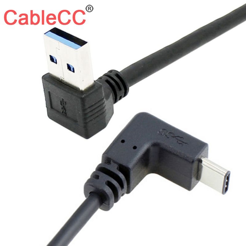 Cablecc vändbar 100cm usb 3.1 typ c usb-c vinklad ... – Grandado