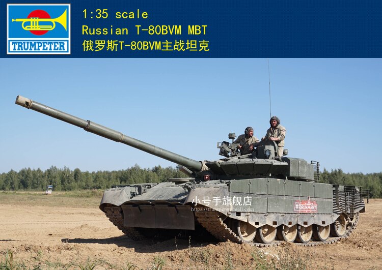 Trumpeter-kit de modelo de plástico, T-80BVM ruso,... – Grandado