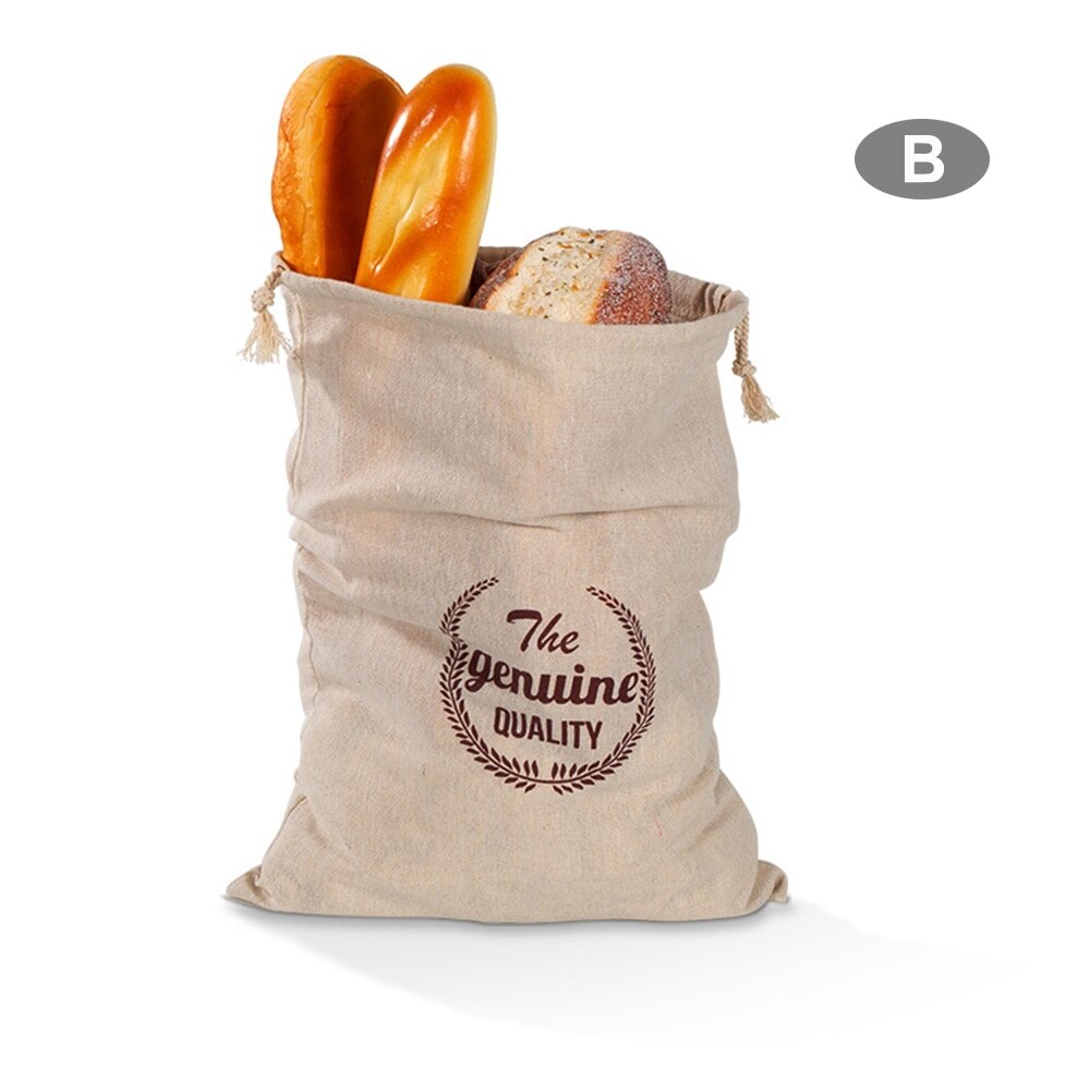 Linen Bread Bag Reusable Homemade Artisan Bread St... – Grandado